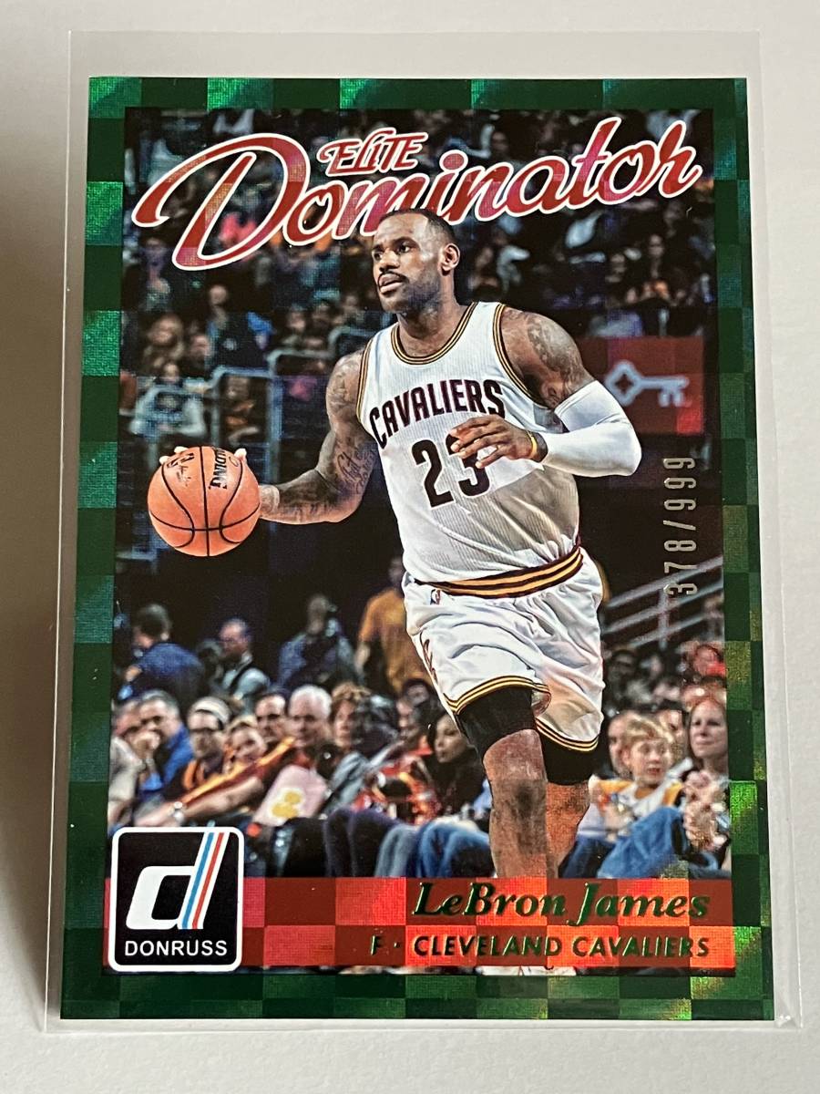 LEBRON JAMES 2015-16 DONRUSS ELITE Dominator : GREEN HOLO /999(その他)｜売買さ ...