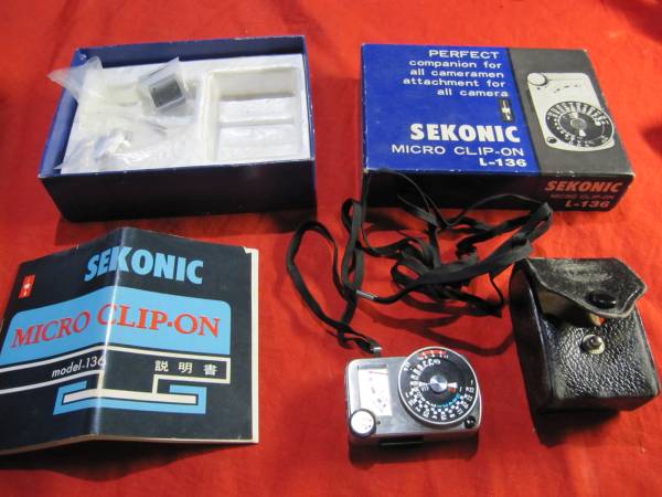 SEKONIC MICRO CLIP-ON L-136 デッドストック(露出計)｜売買されたオークション情報、yahooの商品情報をアーカイブ ...