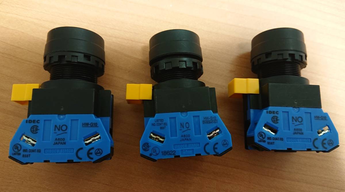 /3セット IDEC Φ22 HWシリーズ 押ボタンスイッチ HW-G10 / HW-CB10(スイッチ、開閉器)｜売買されたオークション情報、yahooの商品情報をアーカイブ公開 ...