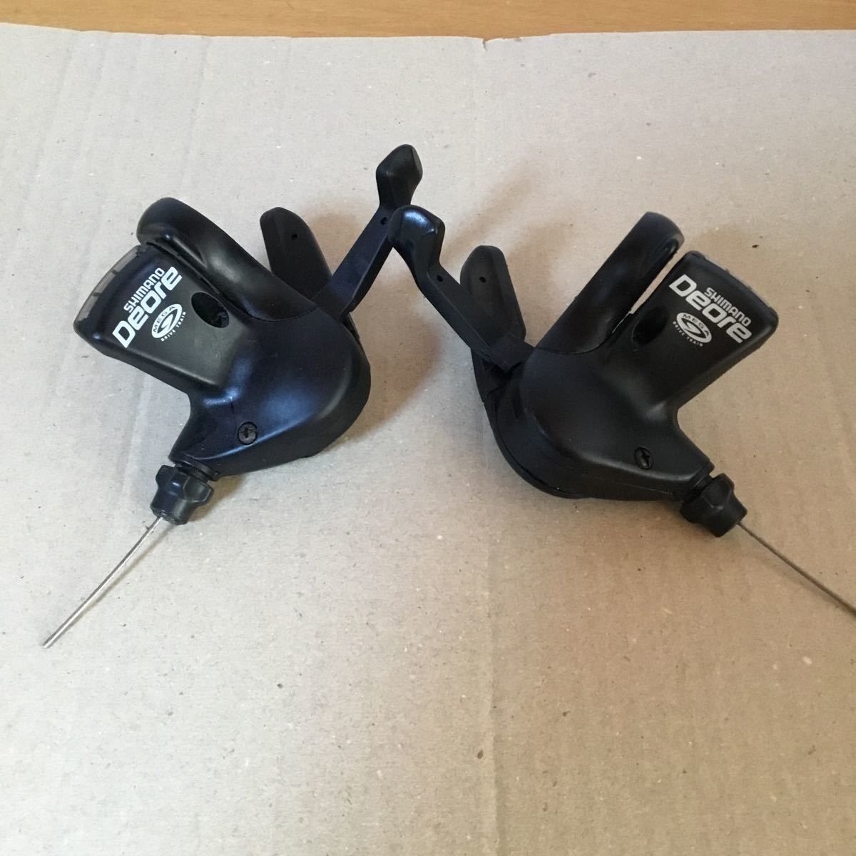 D27 SHIMANO シマノデオーレ SL-M510 シフター 3x9速 左右セット ラピッドファイヤー ジャンク扱い シフトレバー ...