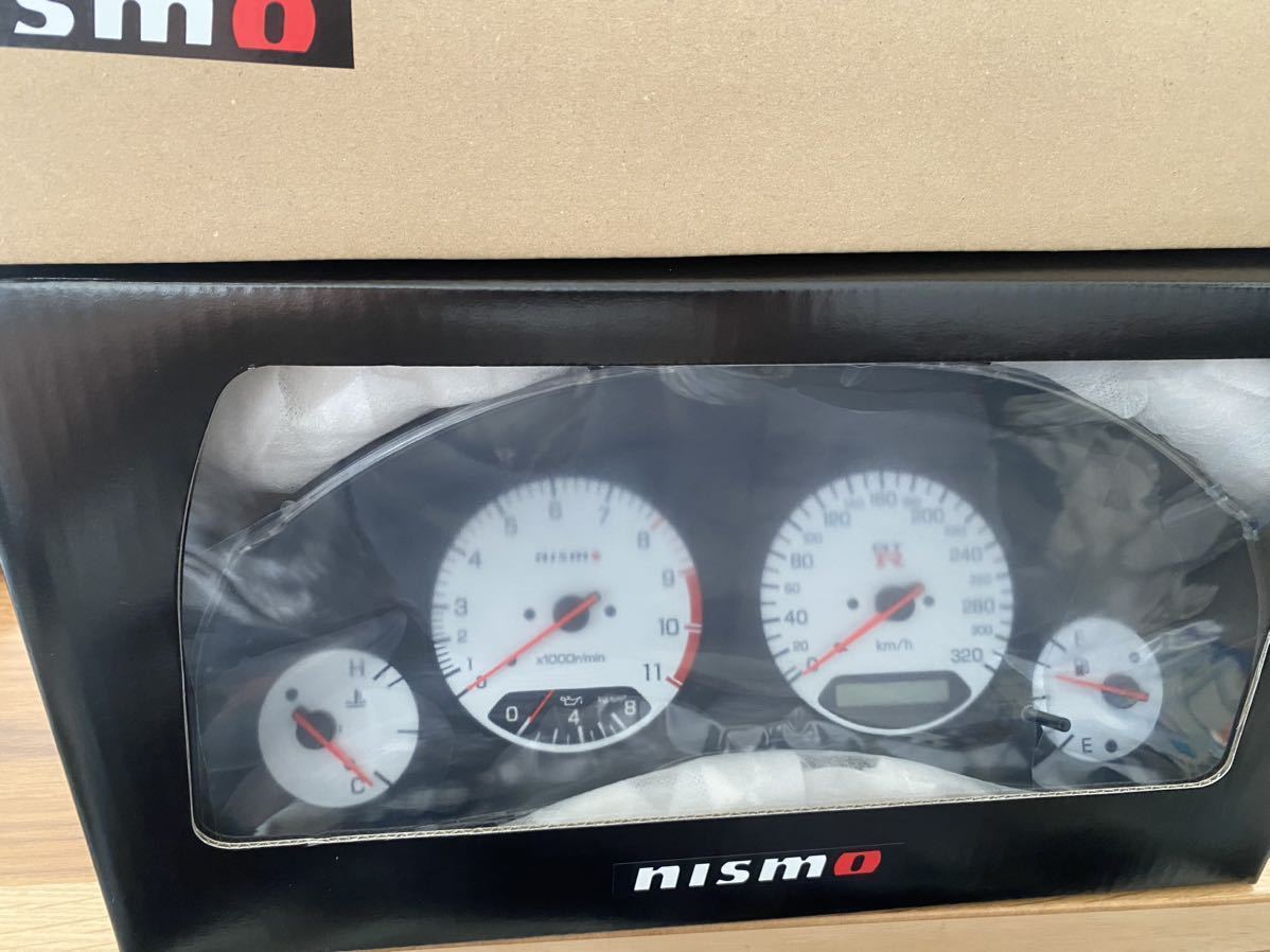 日産 BNR34 Nismo Meter ニスモ コンビネーションメーター ホワイト R34 GT-R スピードメーター 24810 ...