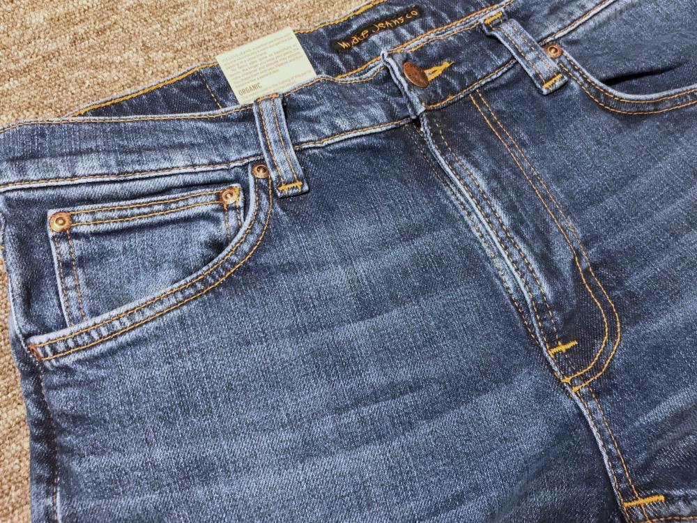 ヌーディージーンズ Lean Dean W32 L30 Blue Vibes リンディン リーンディーン Nudie Jeans デニム ...