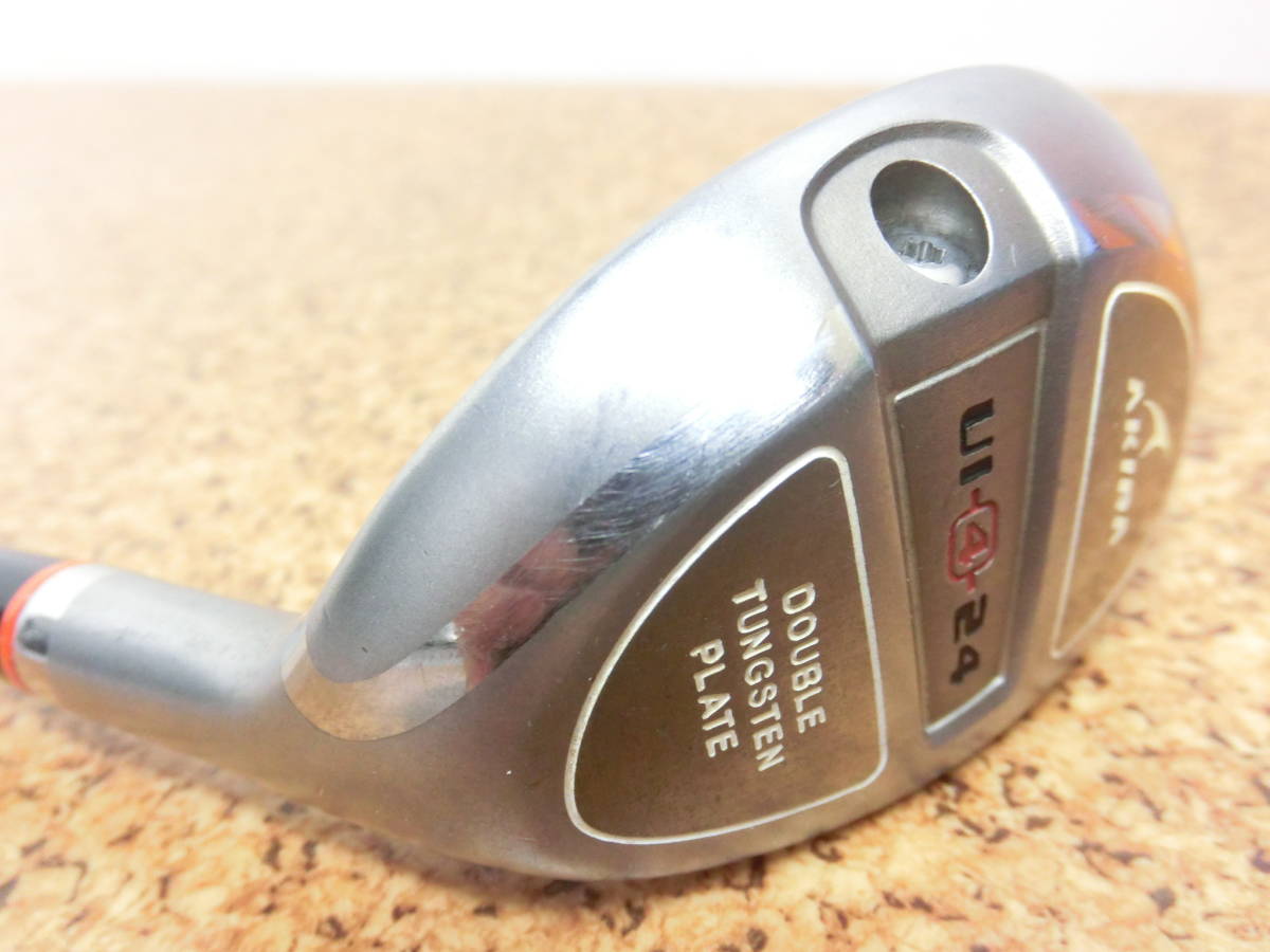 AKIRA アキラプロダクツ UI-4-24 DOUBLE TUNGSTEN PLATE ユーティリティ 4番 24° 純正カーボンシャフト ...