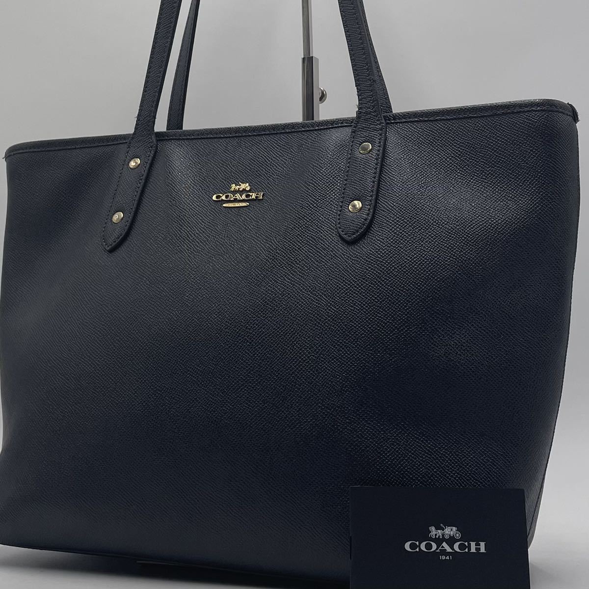 1円 超高級品 コーチ COACH トートバッグ ビジネスバッグ ショルダー レザー A4 PC メンズ レディース シティ ネイビー 紺色(トートバッグ)｜売買されたオークション情報 ...