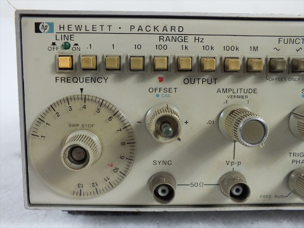 HP 3312A ファクションジェネレーター 230101B9047(電気計測器)｜売買されたオークション情報、yahooの商品情報を ...