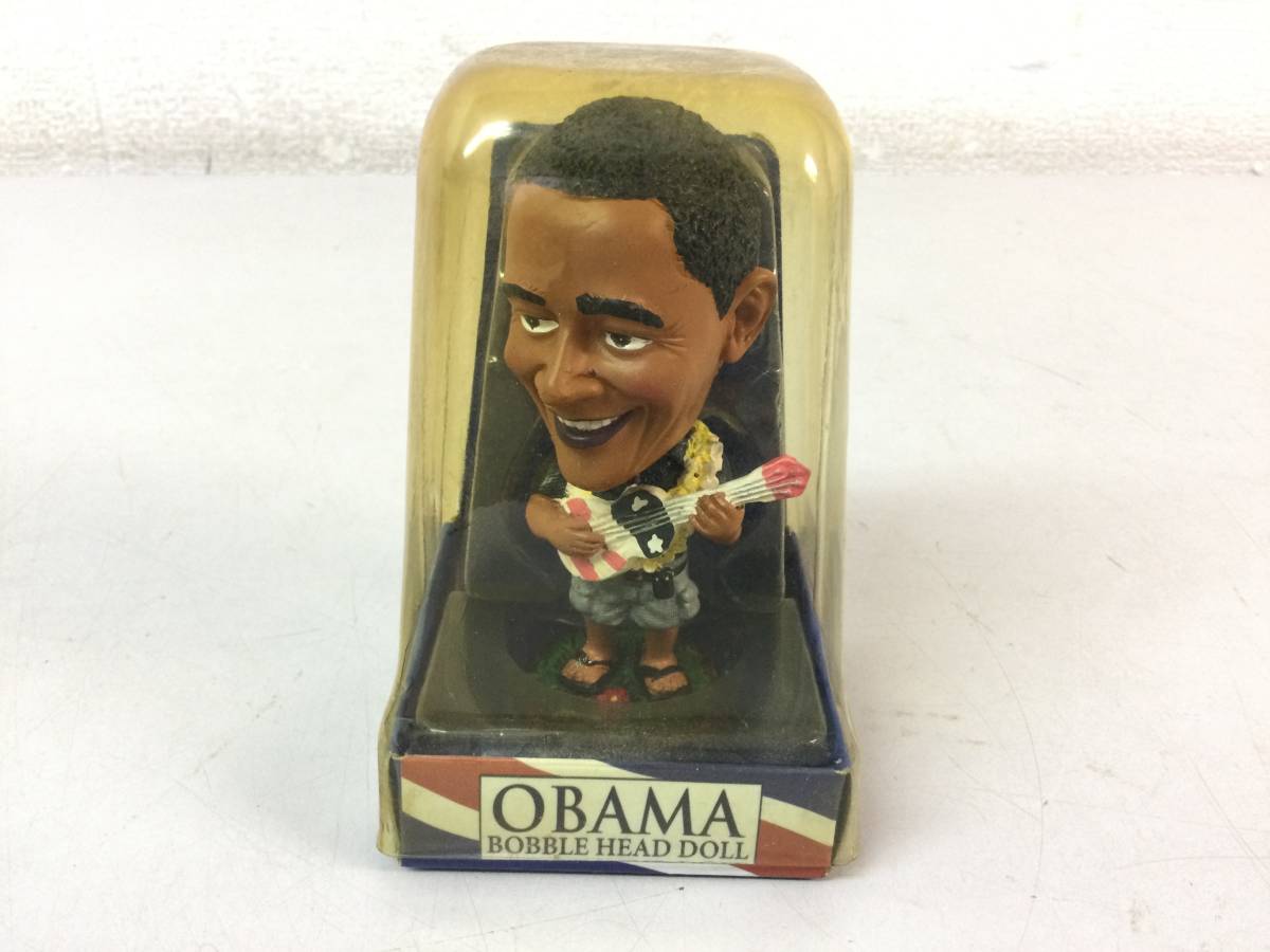 OBAMA BOBBLE HEAD DOLL オバマ 元大統領 ボブルヘッド 人形 フィギュア 首振り人形 KC HAWAII ハワイ ...