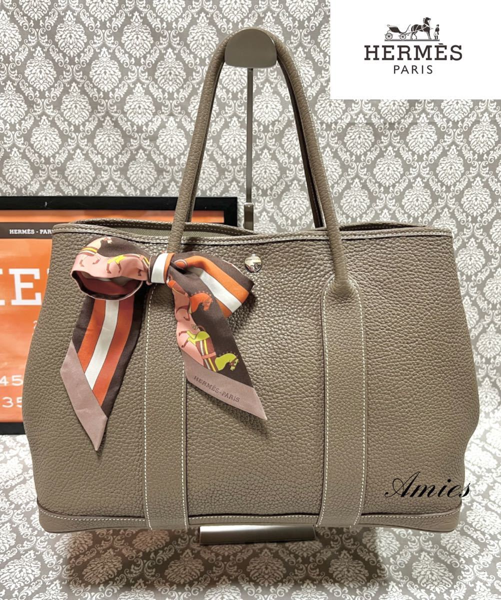 極 HERMES ガーデンパーティ PM ネゴンダ エトゥープ(かばん、バッグ)｜売買されたオークション情報、yahooの商品情報をアーカイブ公開 - オークファン（aucfan.com）