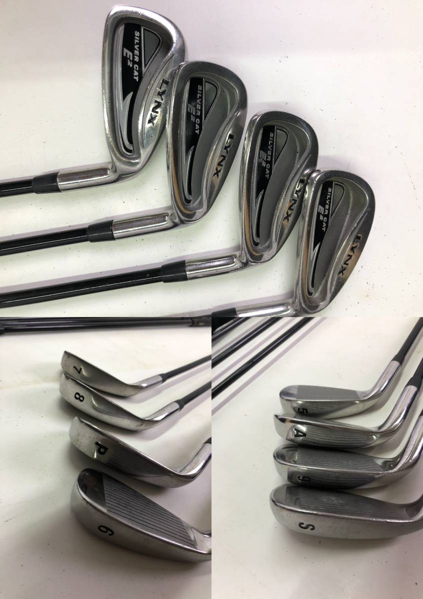 5593 LYNX リンクス シルバーキャットE2 ゴルフクラブ11本セット ドライバー 3.5 ウッド 5 9 S A P アイアン SILVER CAT 品(セット)｜売買された ...