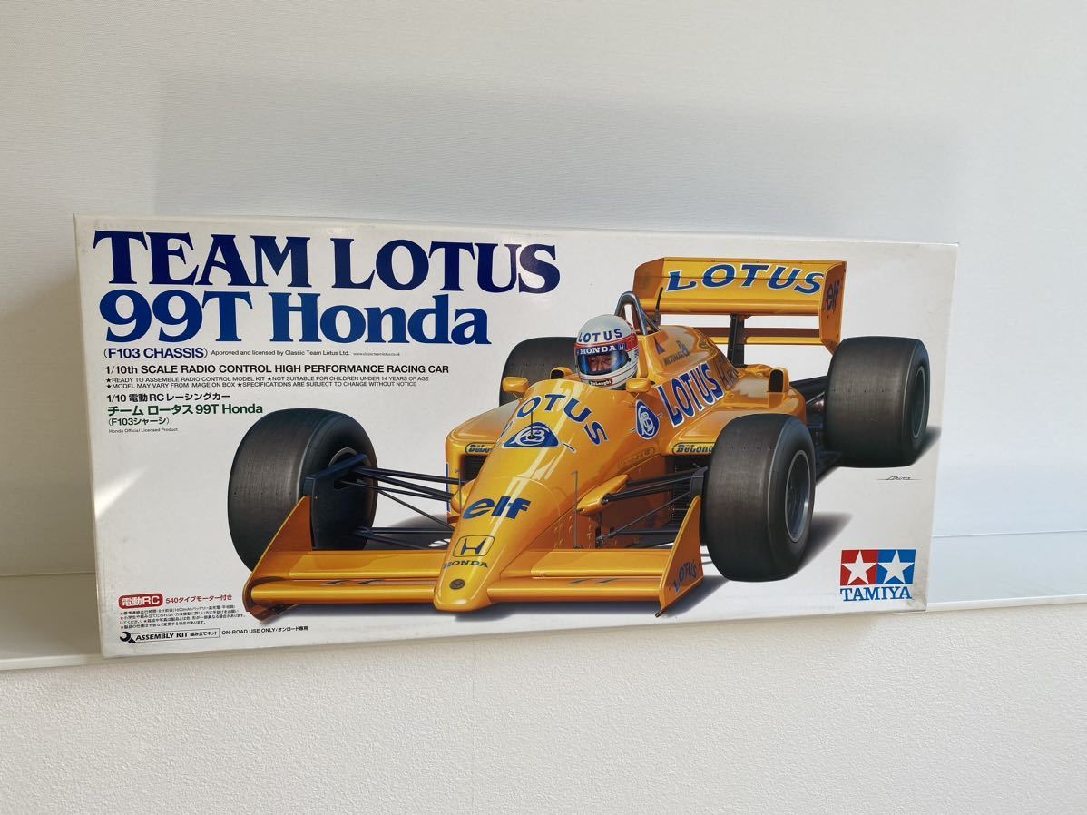 タミヤ 電動 RCカー 1/10 F-1 チームロータス 99T ホンダ F103シャーシ ラジコン 未組立品TEAM LOTUS HONDA ...