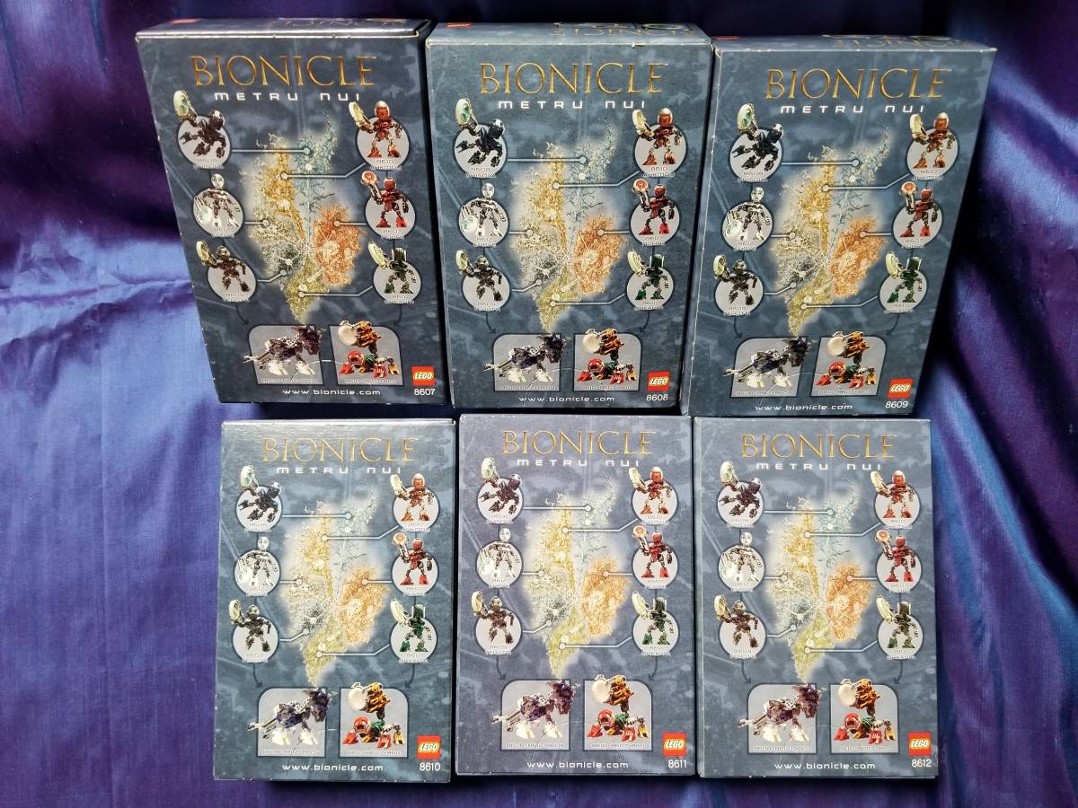 レゴ バイオニクル マトラン オブ メトロ ヌイ 6種セット Lego Bionicle Matoran of Metru Nui 8607 ...