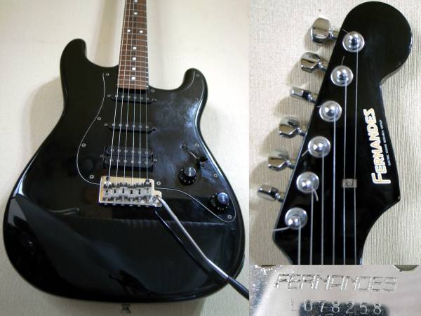 90年代 Fernandes SSH-40 Lシリアル オールブラック(フェルナンデス)｜売買されたオークション情報、yahooの商品情報をアーカイブ公開 - オークファン（aucfan.com）