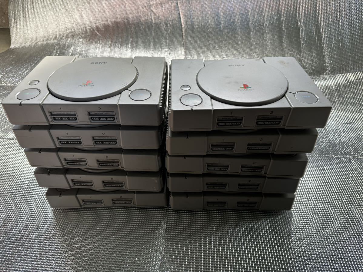SONY PlayStation SCPH-9000 /SCPH-7500/SCPH-7000 /SCPH-5500 /SCPH-5000/SCPH-3500まとめ売り 10台ジャンク品(本体 ...