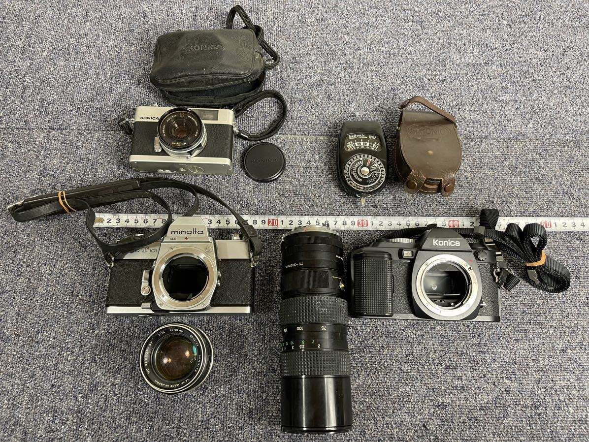 フィルムカメラ KONICA C35 MINOLTA SR T101 コニカFS1 / SEKONIC PERFECT ZERO ADJUST ...