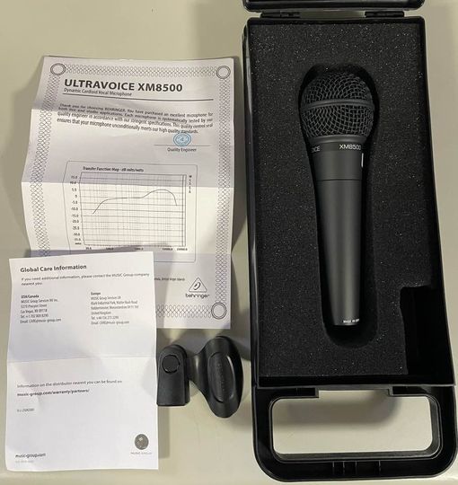 BEHRINGER XM8500 Ultravoice ケース付き ダイナミック マイクロフォン ベリンガー ボーカル用(ダイナミックマイク ...