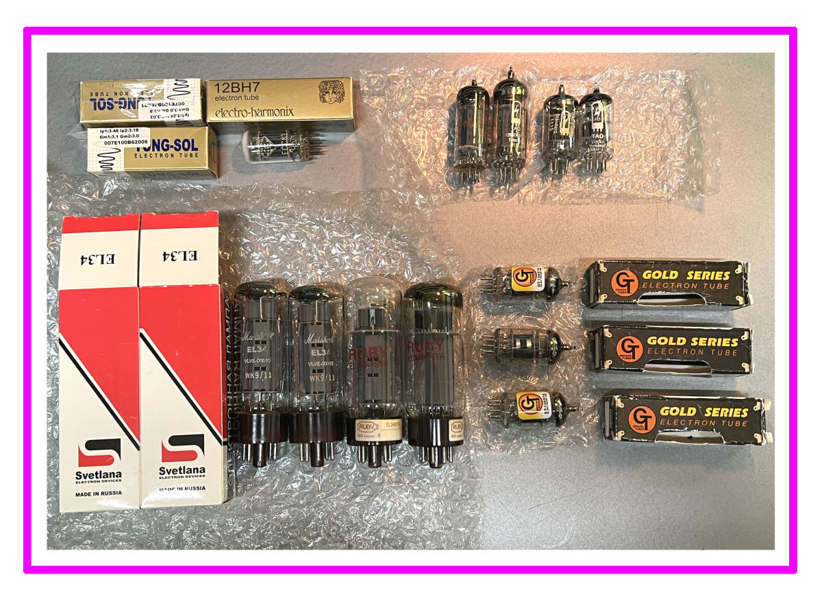 な真空管SET/EL34-12AX7-ECC82+83-12BH7A- Hughes&Kettner ケトナー Marshall GROOVE ...