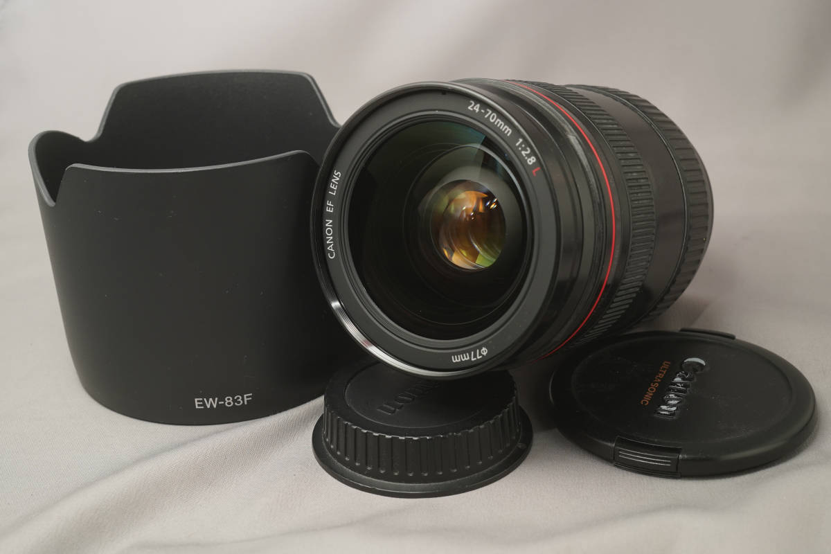 カビクモリ無し 作動良好 Canon ZOOM LENS EF 24-70mm 1:2.8 L USM ⑤ F2.8 色ノリ抜群 ボケ感最高 ...