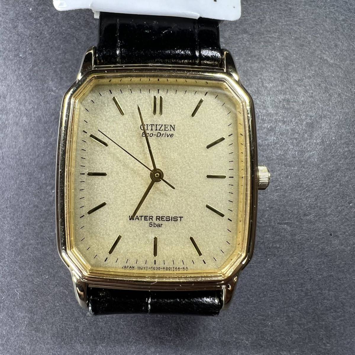 CITIZEN シチズン Eco-Drive エコドライブ WATER RESIST 5bar E030-K001072 GN-0-S 3針 メンズ 腕時計 稼働品(シチズン)｜売買された ...