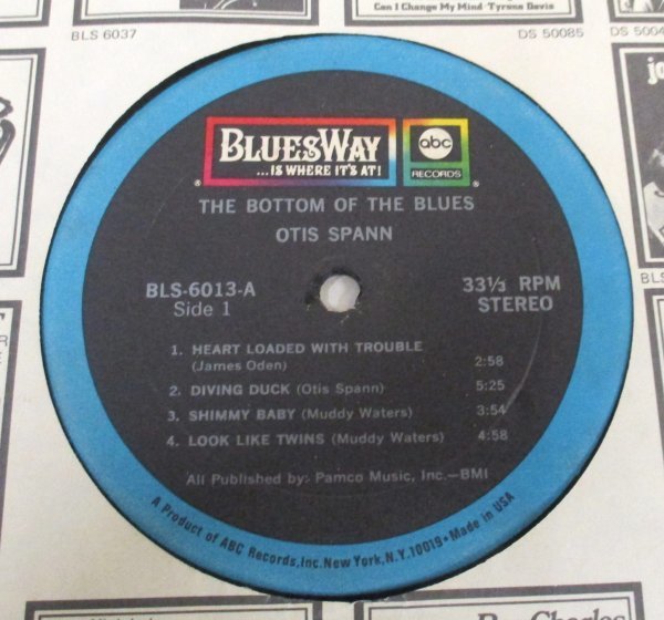 彡 Blues LP Otis Spann The Bottom Of The Blues US Bluesway BLS-6013 W ...