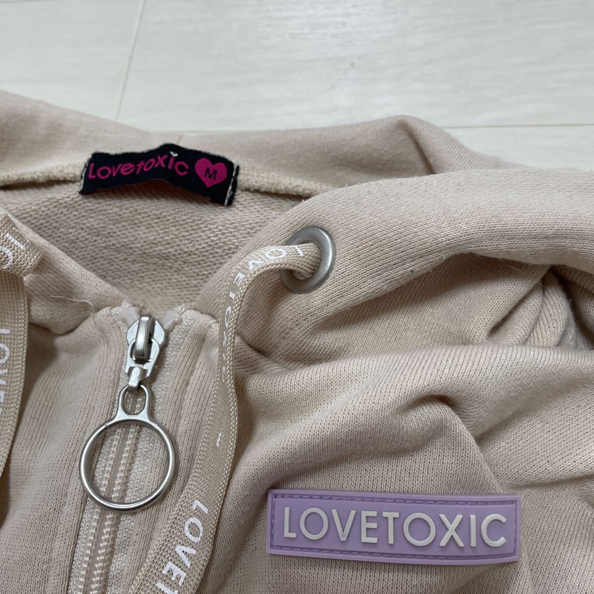 Lovetoxic ラブトキシック ジュニア ガールズ 上下セット セットアップ ベージュ サイズM150(150（145～154cm）)｜売買されたオークション情報、yahooの商品情報を ...