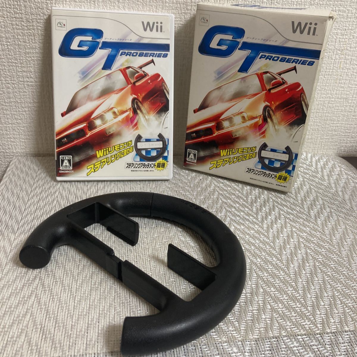 Wiiソフト GT pro series ステアリングアタッチメントハンドル セット ジーティープロシリーズ Wii(レース)｜売買された ...