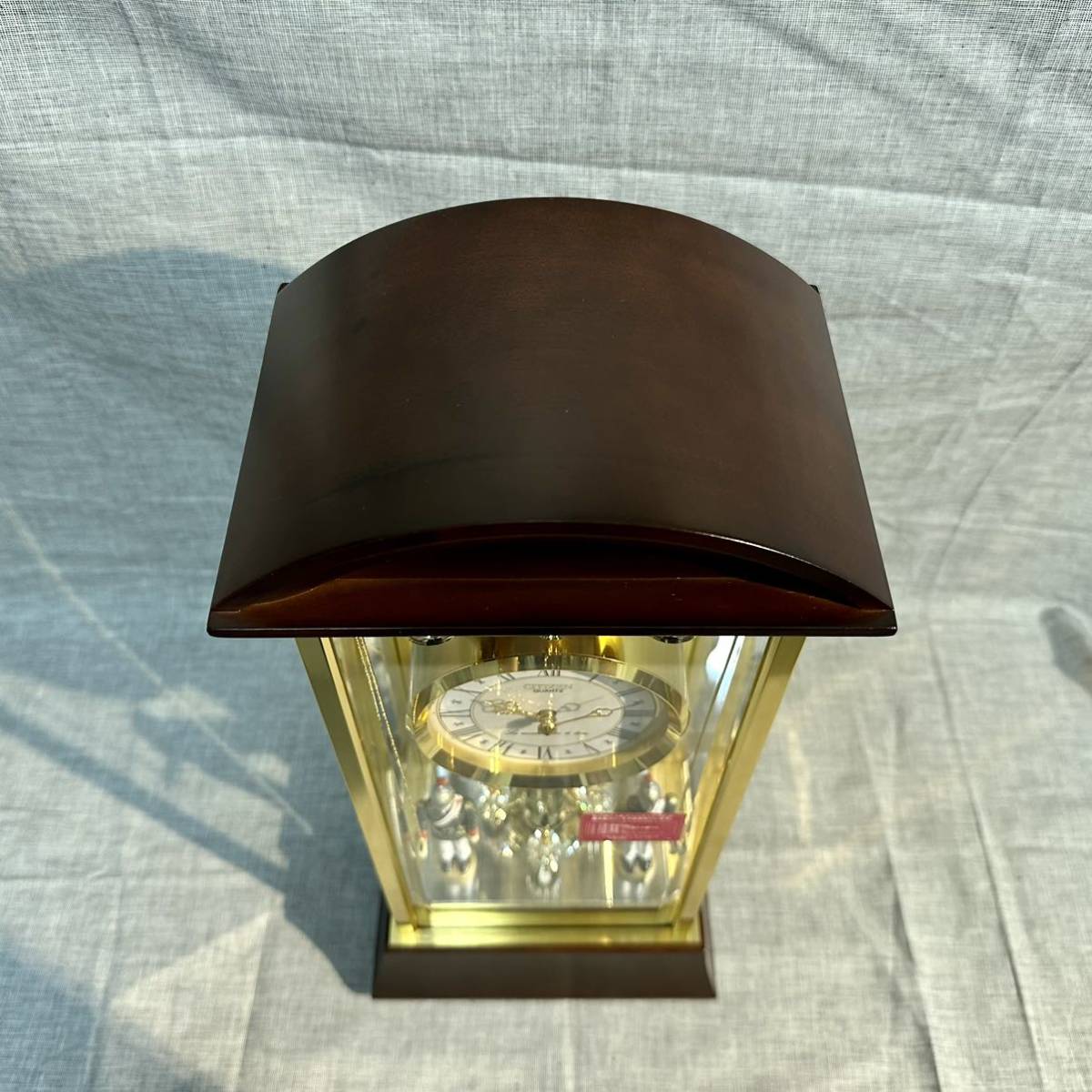 ほぼ シチズン からくり時計 パルフェリーク3 4RH691-006 オルゴール 置き時計 生産終了品 箱付き CITIZEN リズム時計 ...