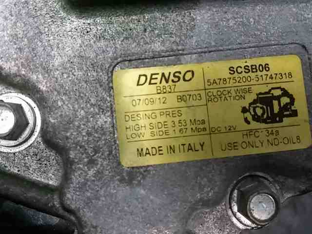 クライスラー イプシロン クーラー コンプレッサー /デンソー B837 ABA-84609 24058/18-3(クライスラー用)｜売買され ...