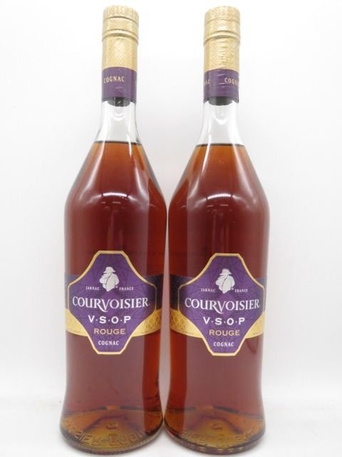 未開栓 洋酒 クルボアジェ VSOP ルージュ COURVOISIER ROUGE 700ml 40% 2本セット ブランデー コニャック ...