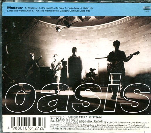 CD盤 オアシス：oasis ホワットエヴァー：Whatever 6曲収録(Oasis)｜売買されたオークション情報、yahooの商品情報を ...