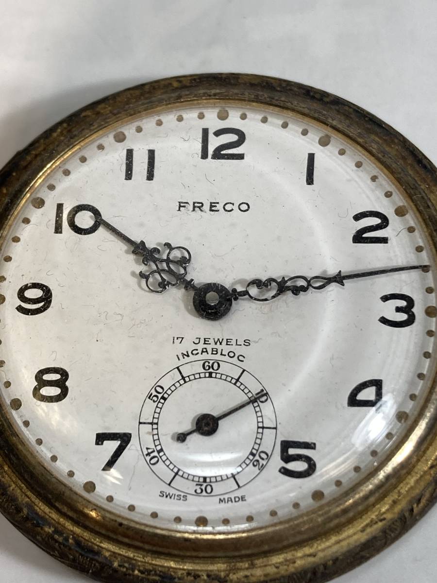 FRECO フレコ 17石 INCABLOC 懐中時計(手巻き)｜売買されたオークション情報、yahooの商品情報をアーカイブ公開 ...