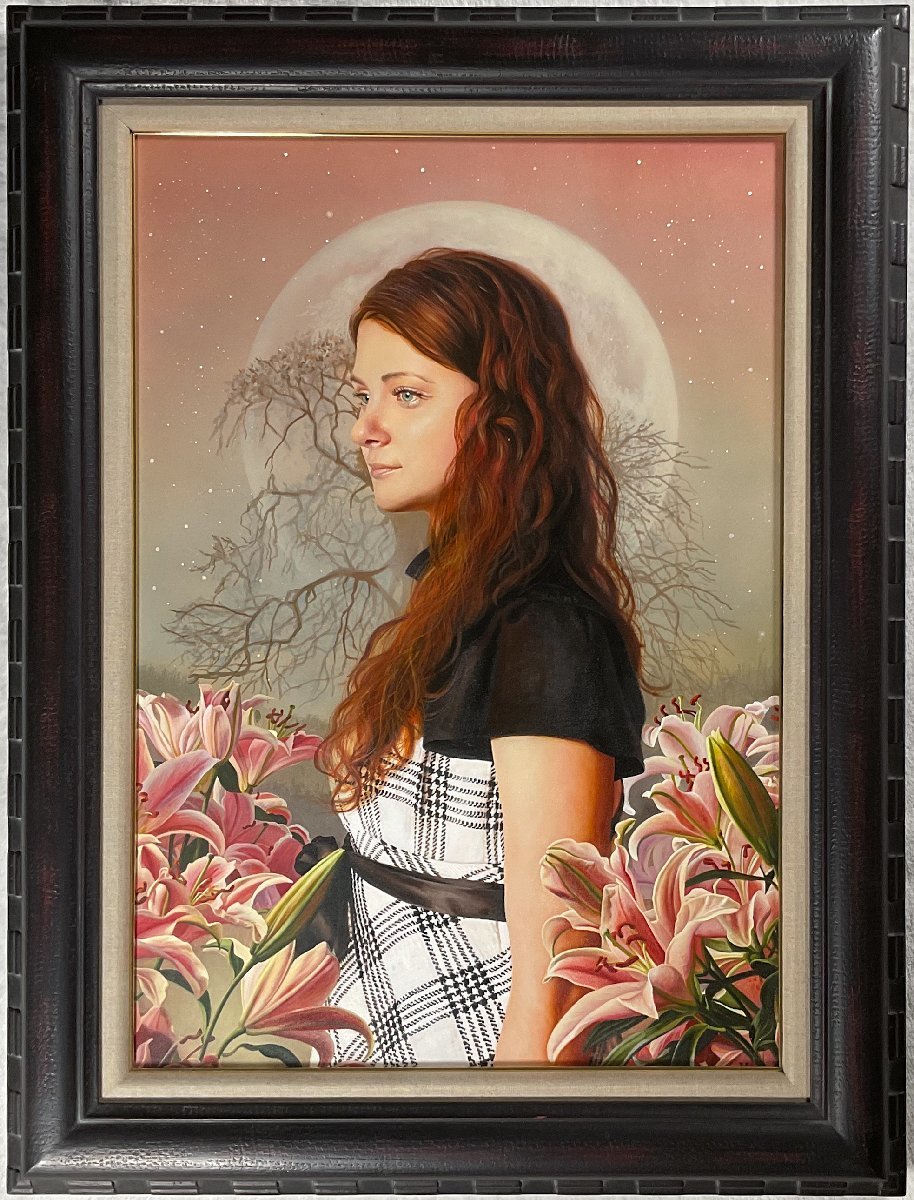 代理出品 山本大貴 1982- 油彩15号 Lilly of the Valley 日動画廊扱作品 超入手困難の若手注目作家 所蔵:ホキ美術館 ...