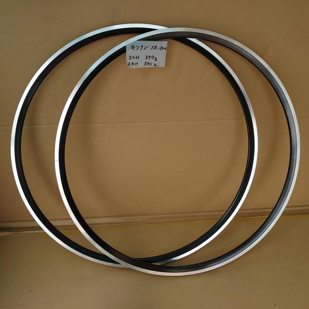 保管品 KINLIN キンリン XR－200 20Hと24Hのセット700c 390g 軽量リム カーボン並みの超軽量手組ホイールに(リム ...