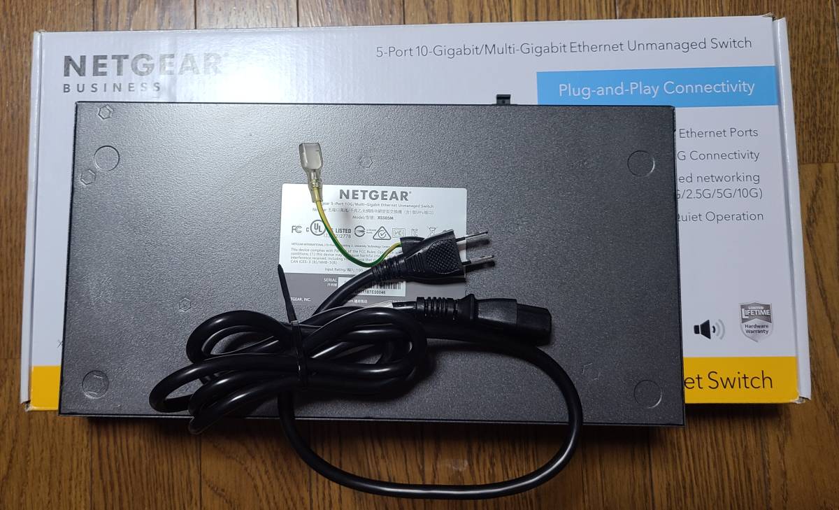 NETGEAR PROSAFE XS505M-100AJS 10GBASE-T:10ギガ ネットギア XS505M アンマネージ スイッチング ...