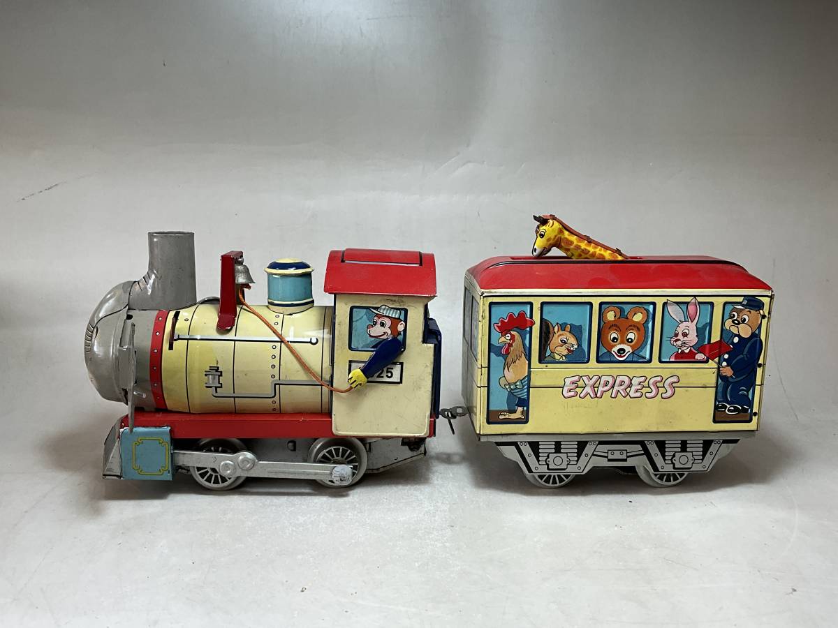 6−5 アニマルエクスプレストレインセット マルサン商店 Animal Express Train Set / ブリキ玩具 列車 動物(鉄道 ...