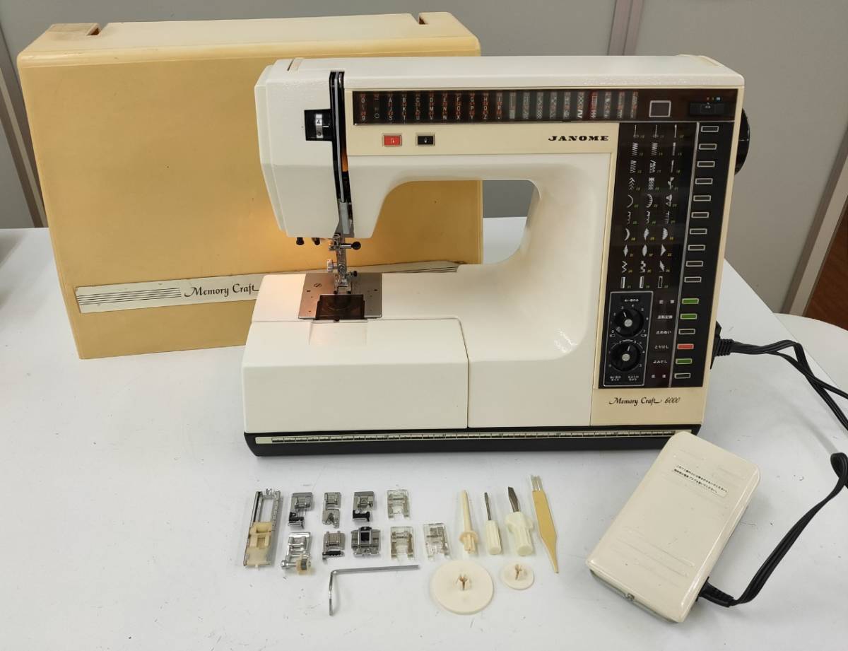 JANOME ジャノメ Memory Craft 6000 MODEL 6000 通電確認済み ジャンク品 1円スタート(ジャノメ)｜売買され ...