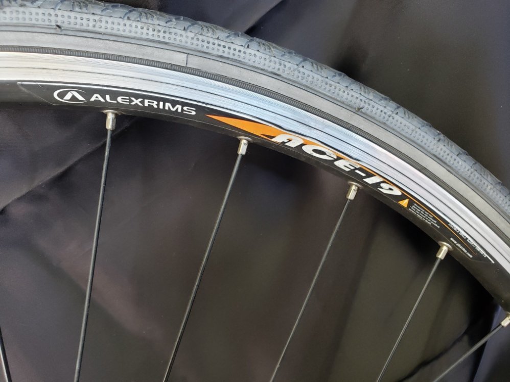 2￡ ALEXRIMS ACE-19 前後ホイールセット 622×17 9S タイヤ付き 700×28C￡998(27インチ、700C)｜売買 ...
