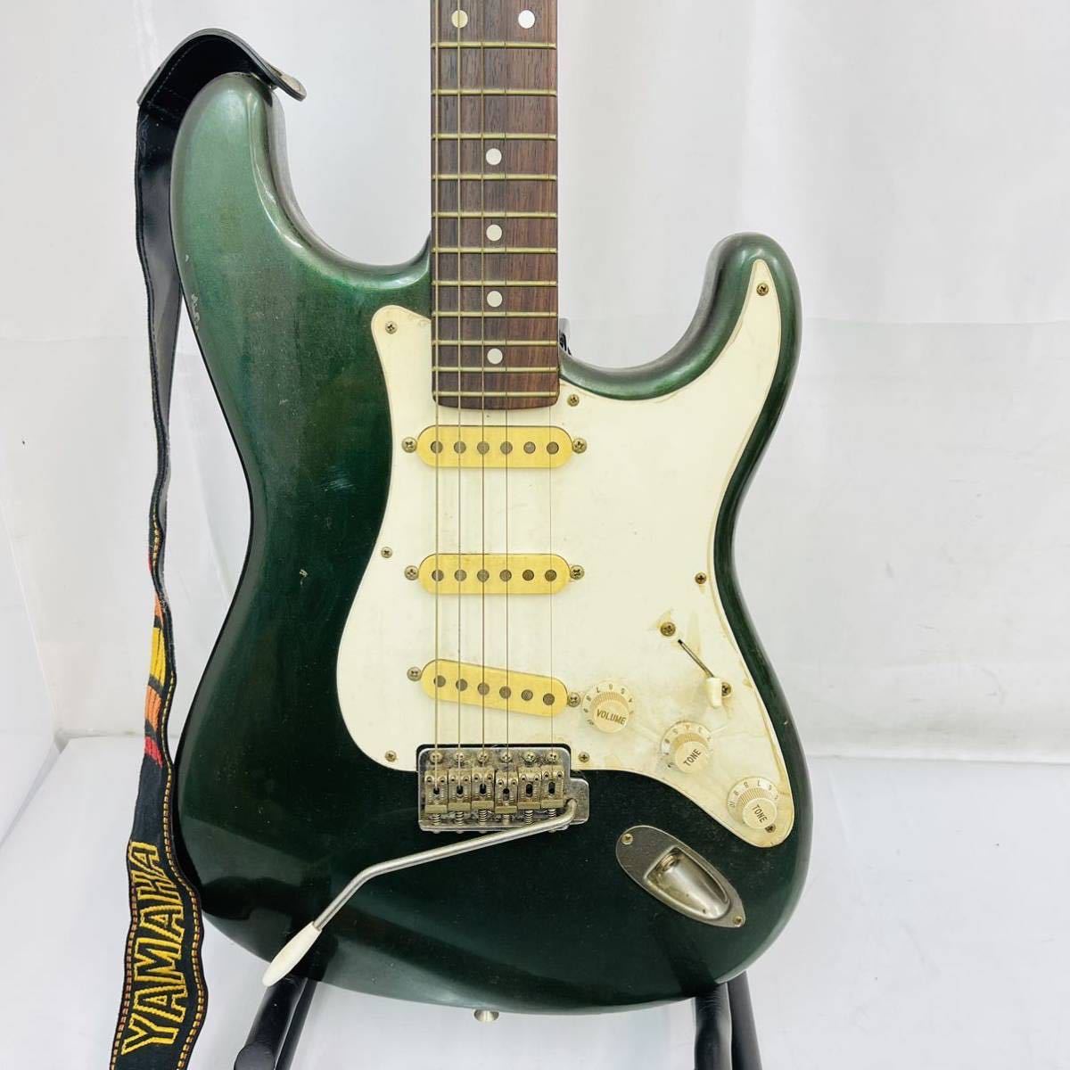 6SC7 Fender フェンダー ストラトキャスター エレキギター K000696 緑 ベルト付き 楽器 現状品 動作未確認(その他)｜売買 ...