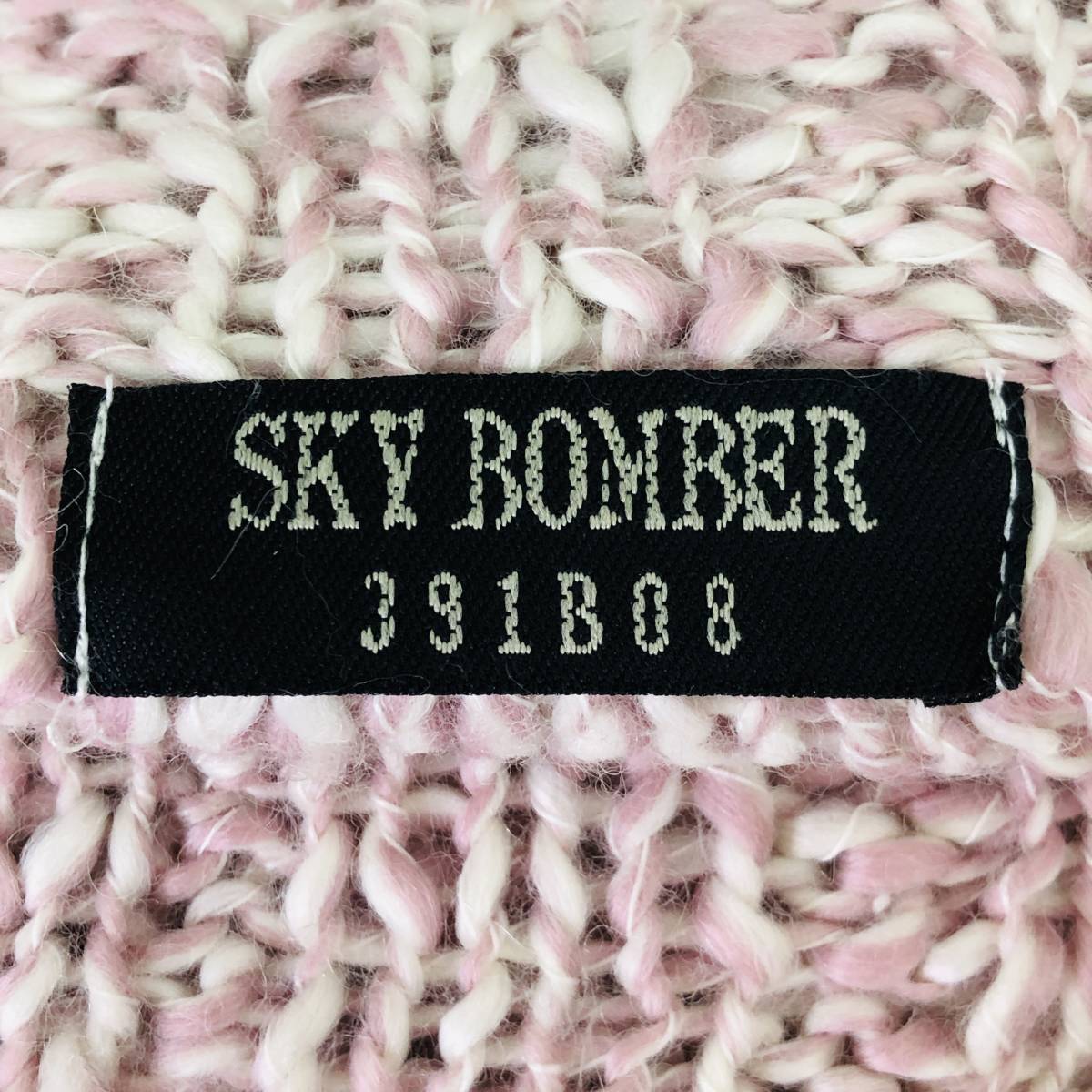 a01911 SKY BOMBER スカイボンバー レディース ニット ワンピース 半袖 M ピンク ケーブル編み ハイネック 毛混 ナチュラル ガーリー(その他)｜売買されたオークション情報 ...