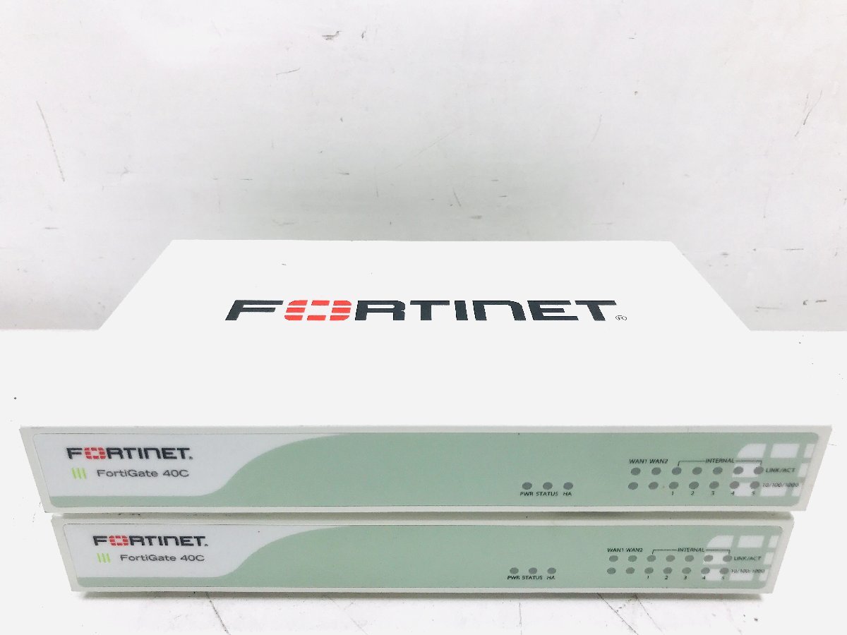 2台セットFortinet/フォーティネット ファイアウォールFortiGate-40C/FG-40C 本体のみ(ルーター)｜売買された ...