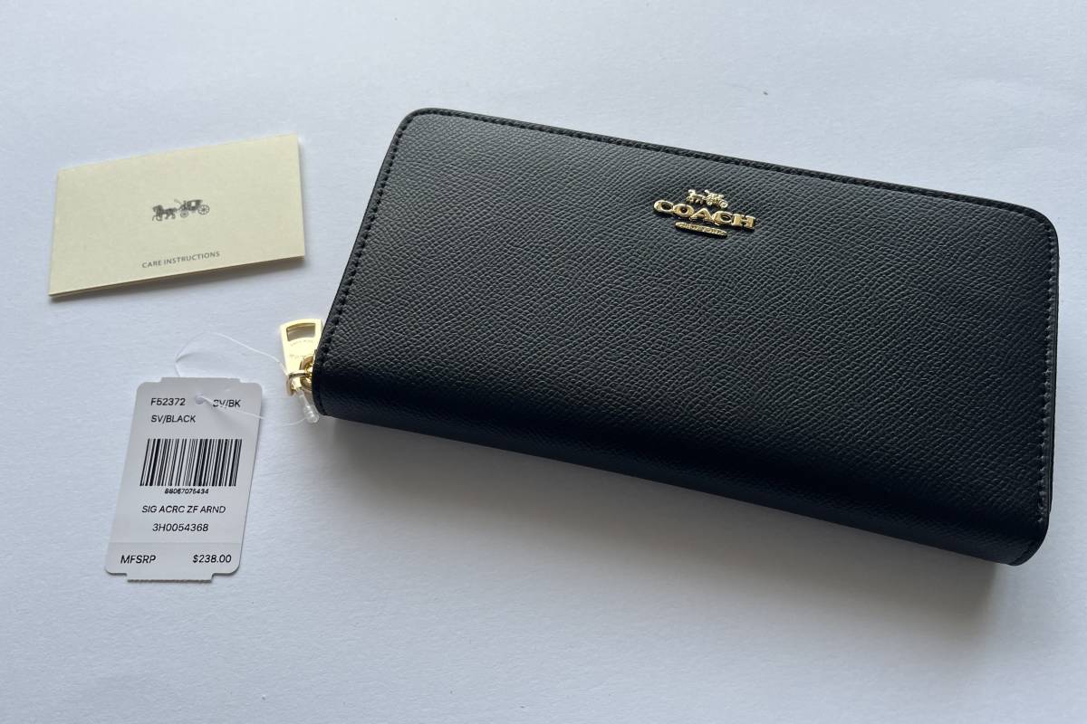 ka-42 coach コーチ 長財布 ブラック レザー F52372(女性用財布)｜売買されたオークション情報、yahooの商品情報を ...