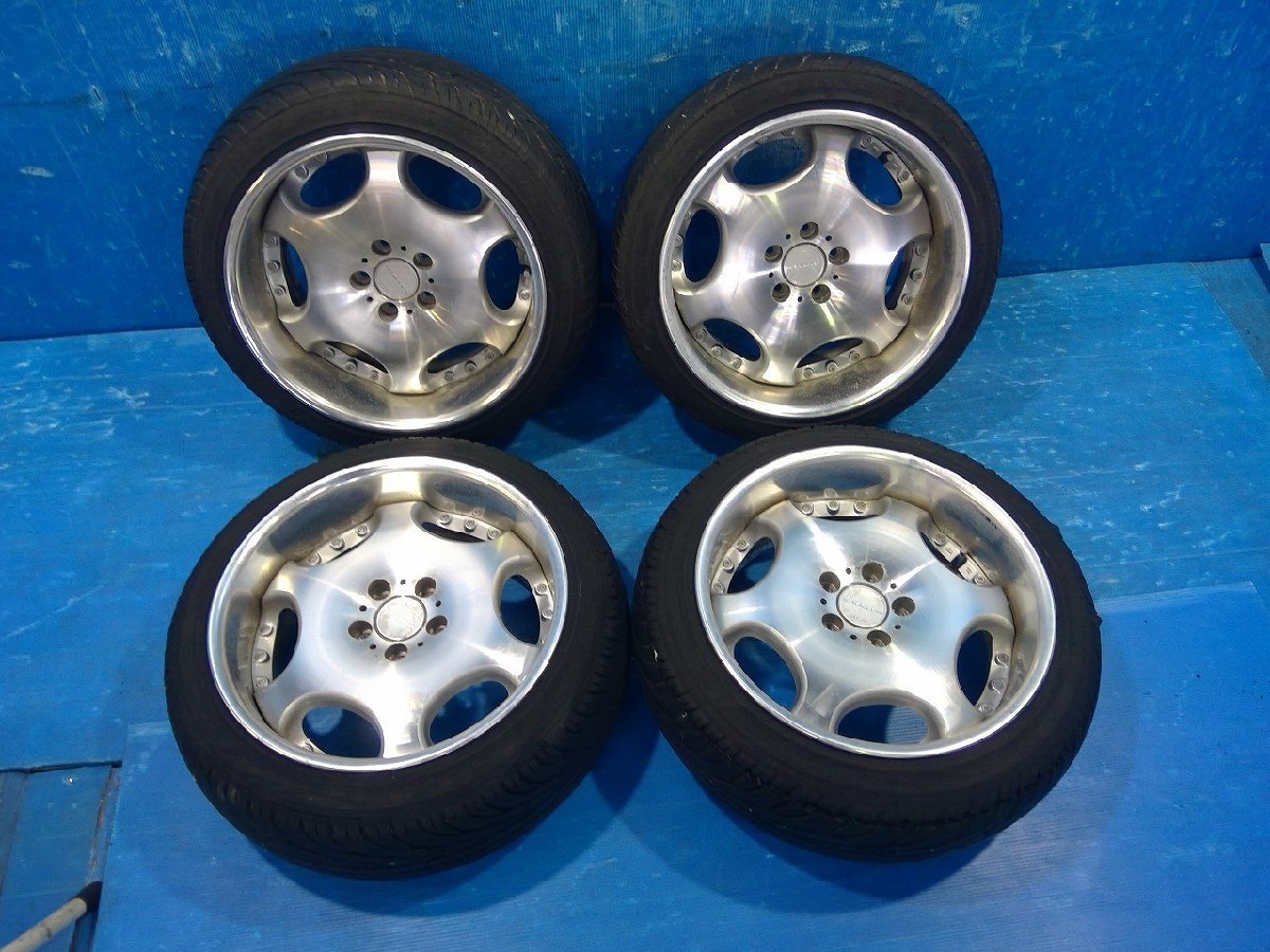 AME シャレン LX 18x9J/+24 18x10J/+24 PCD:114.3 5穴 アルミホイール 4本セット 33グロリアから外し ...