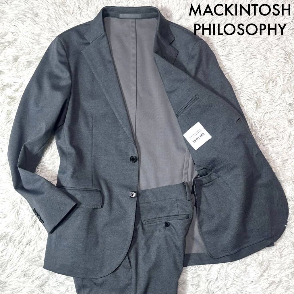 40R マッキントッシュフィロソフィー トロッター スーツ COOLMAX セットアップ 2B ジャケット グレー MACKINTOSH PHILOSOPHY J32(Lサイズ)｜売買された ...