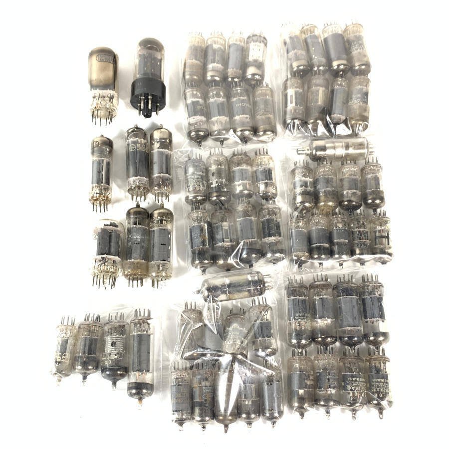 HITACHI 日立 12AX4-GTA / NATIONAL 6CA4 / TOSHIBA 8CW5他 大量まとめ売り 真空管 64本セット ...