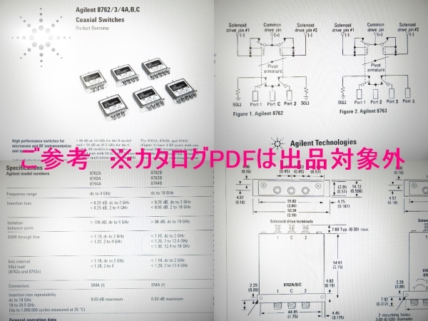 HPマイクロ波 Agilent 8762B Op015 Microwave Coaxial Switch DC-18GHz 50Ω SPDT ...