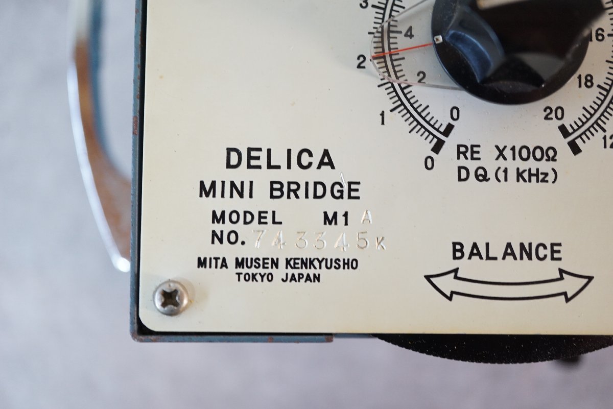 QS G716080 三田無線 DELICA デリカ MODEL M1A mini bridge ミニブリッジ 取扱説明書/茶箱付き(その他)｜売買されたオークション情報、yahooの商品情報 ...