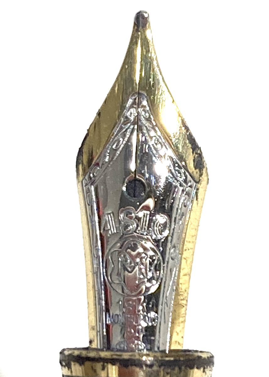 bk-28 MONT BLANC モンブラン 万年筆 マイスターシュテック 925 ペン先 4810 18K 750 T26-15(モンブラン ...