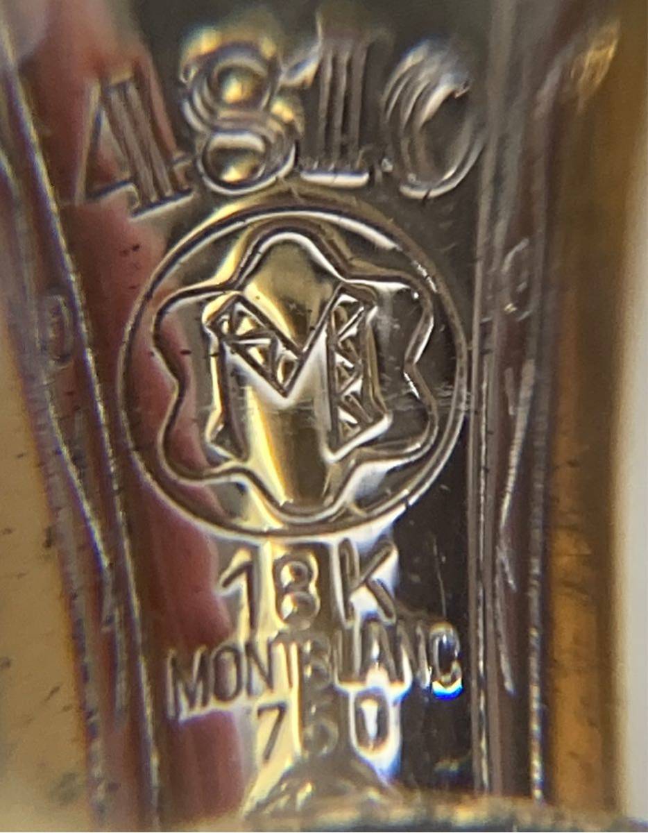 bk-28 MONT BLANC モンブラン 万年筆 マイスターシュテック 925 ペン先 4810 18K 750 T26-15(モンブラン ...