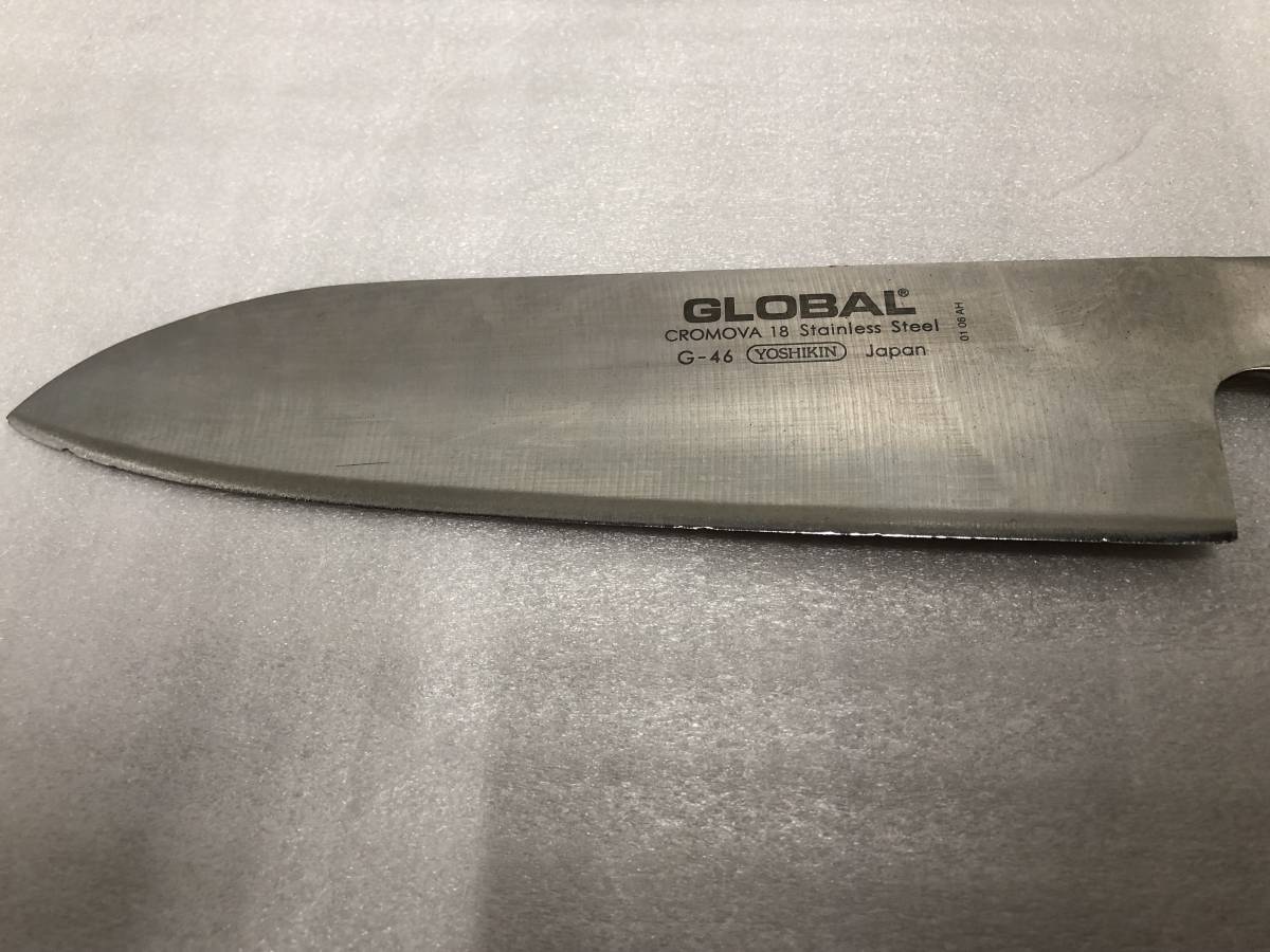 165 GLOBAL G46 CROMOVA 18 Stainless steel グローバル YOSHIKIN 三徳包丁 ステンレス 万能包丁 2本まとめ(その他)｜売買されたオークション ...