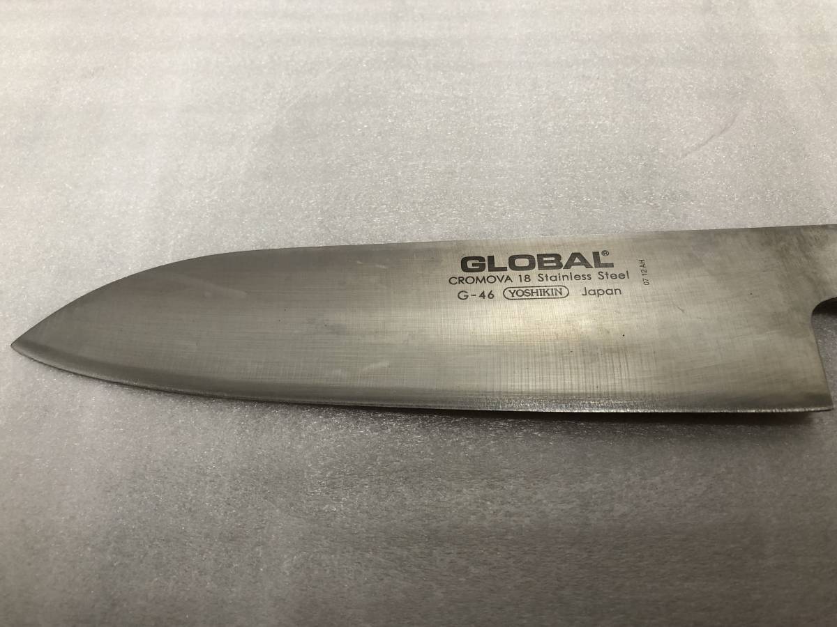 165 GLOBAL G46 CROMOVA 18 Stainless steel グローバル YOSHIKIN 三徳包丁 ステンレス 万能包丁 2本まとめ(その他)｜売買されたオークション ...
