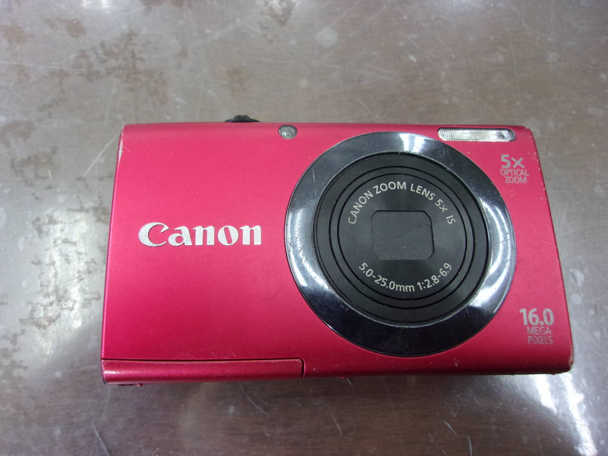 CANON キャノン PowerShot A3400 IS PC1737 レッド 通電確認 液晶難あり ジャンク(キヤノン)｜売買された ...