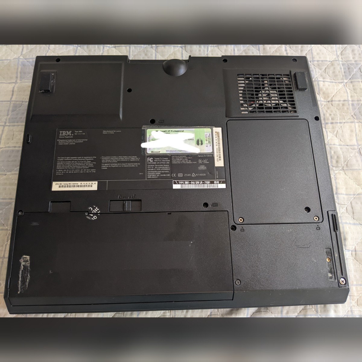 IBM ThinkPad G41 Windows XP pro SP2 Pentium4 3.05GHz 2GB RAM 228GB HDD ...